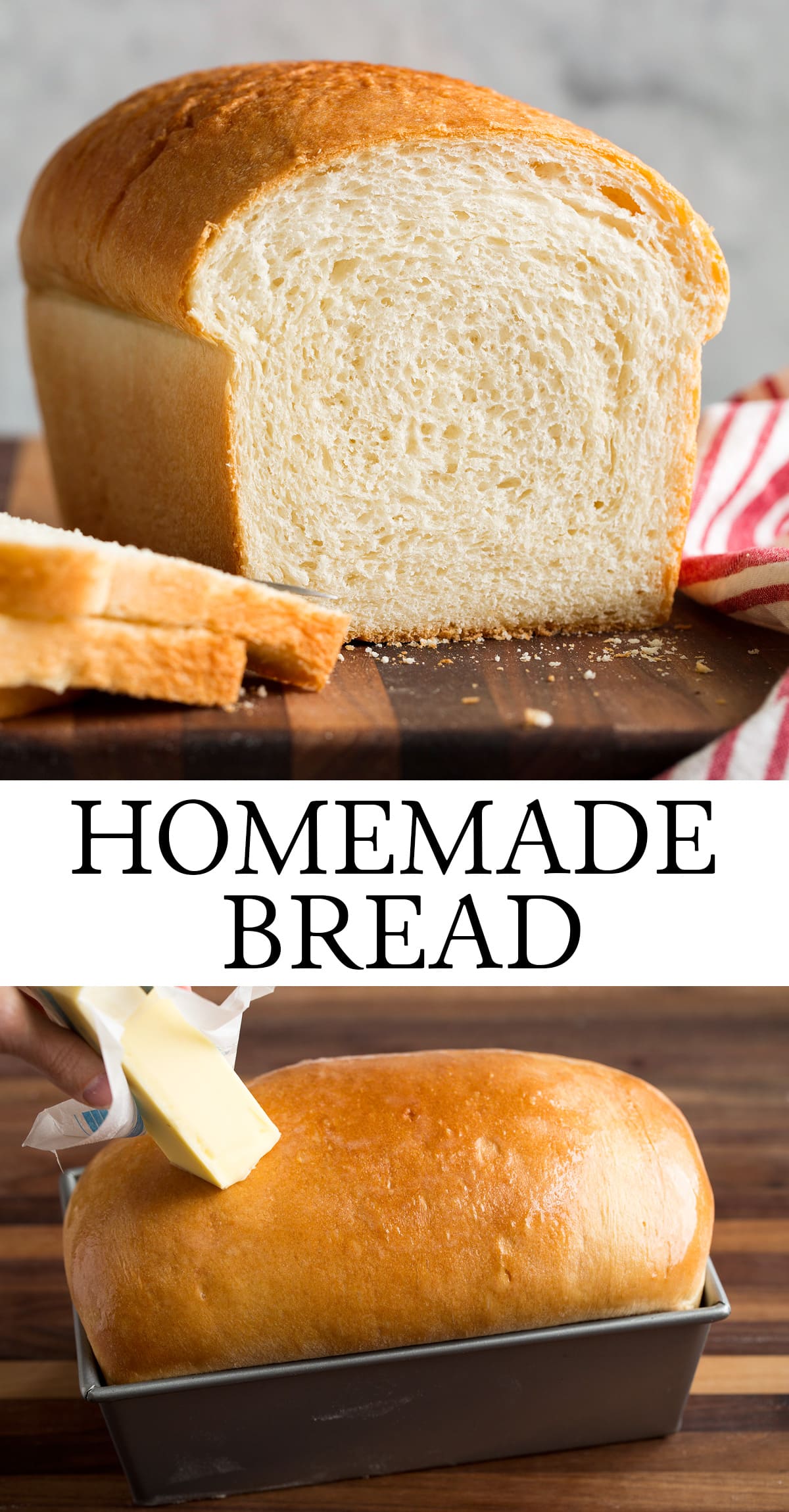 Basic Homemade Bread Recipe - White Bread - The Cream Blog